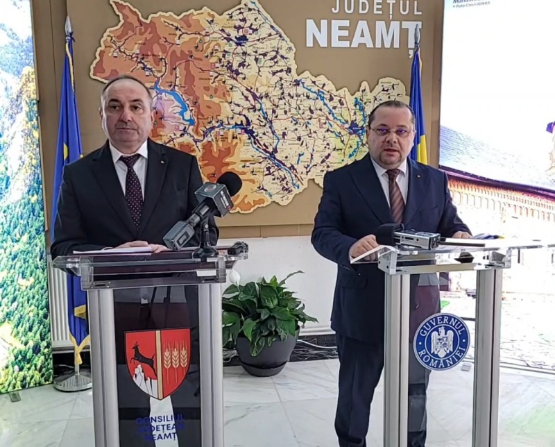 VIDEO. Conferință de presă la Consiliul Județean Neamț