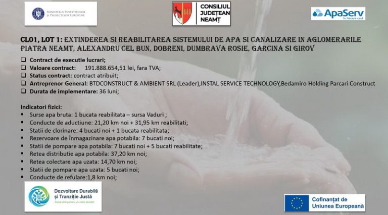Apa Serv – proiectul de dezvoltare a infrastructurii de apă și apă ...